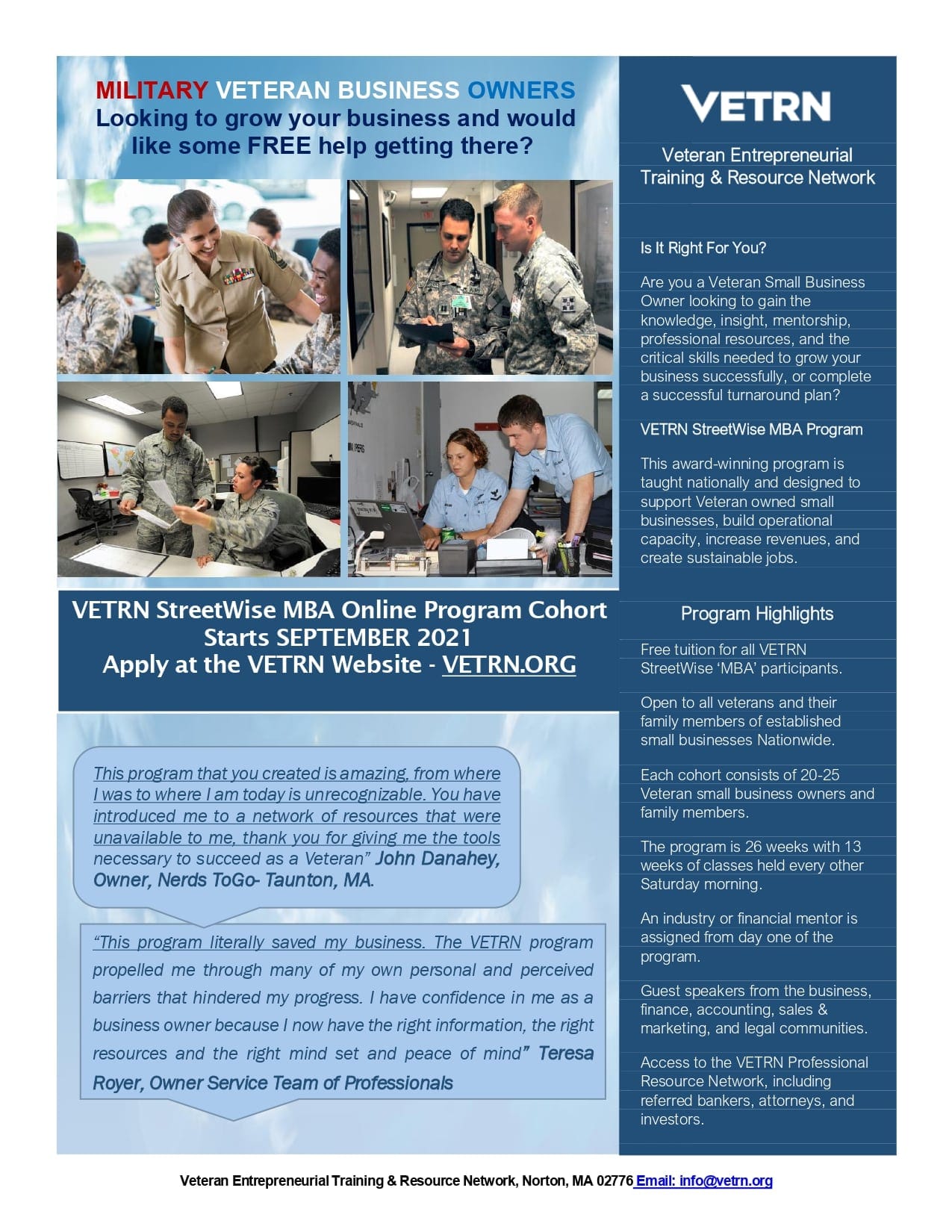 VETRN-Flyer-2021-Cohort-v5-1_page-0001 - Veteran Entrepreneurial ...